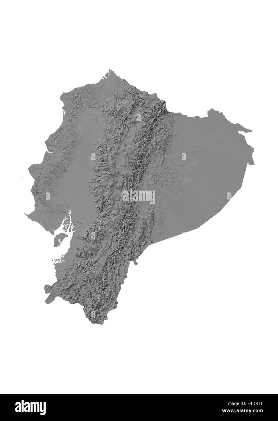 Ecuador, Relief Map Stock Photo - Alamy