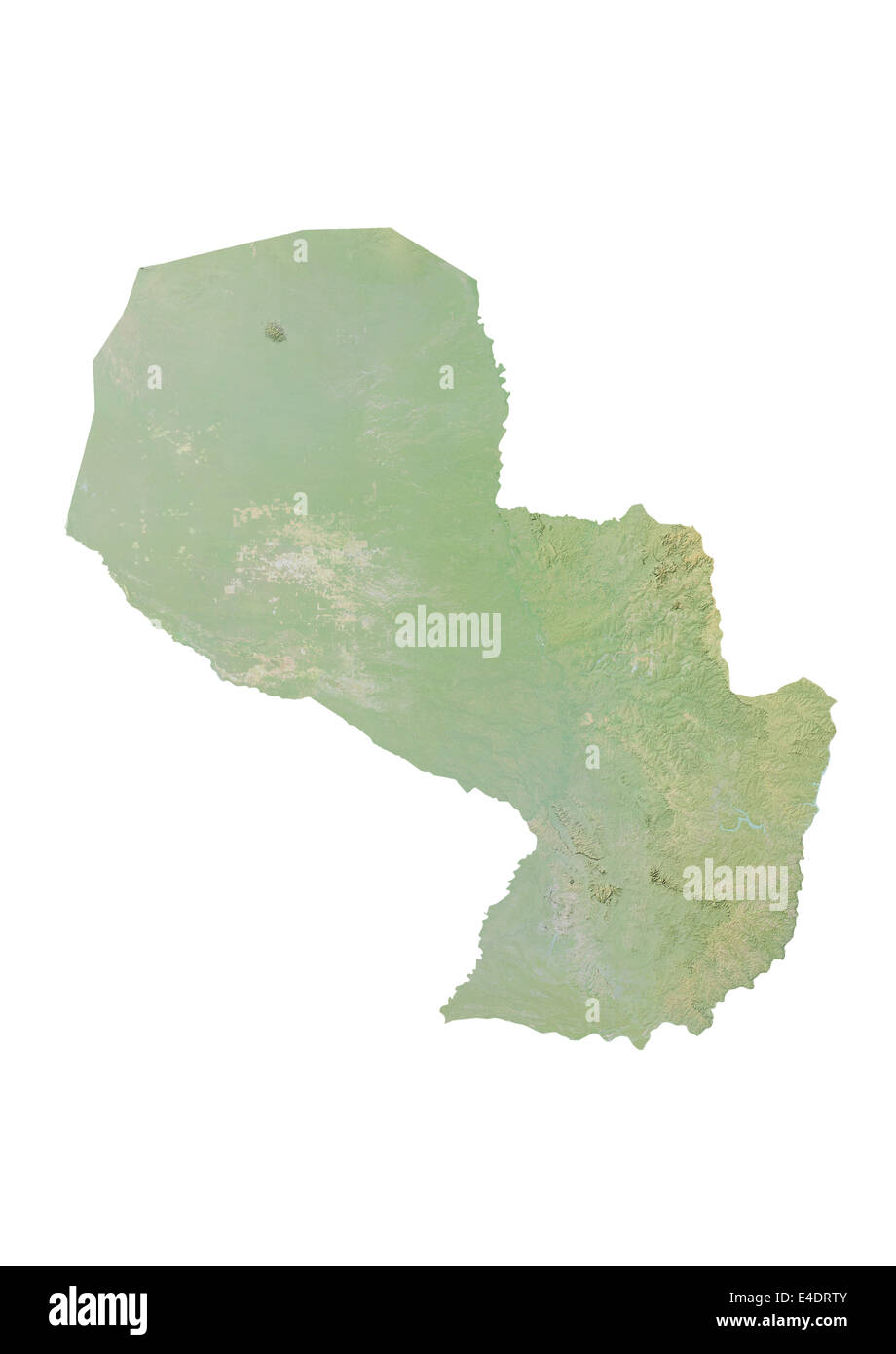 Paraguay relief map hi-res stock photography and images - Alamy