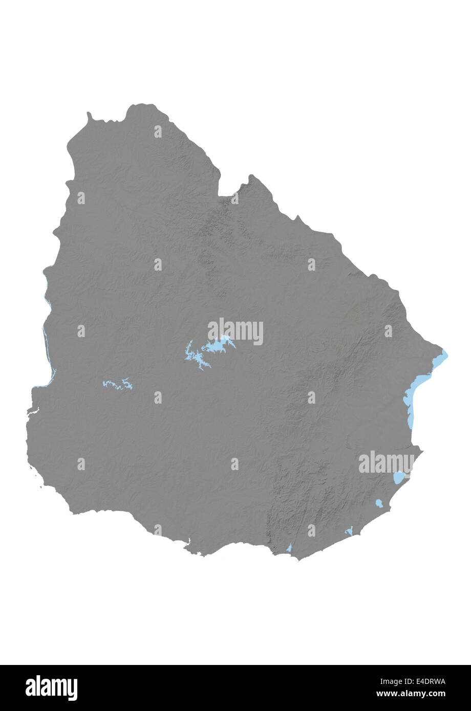 Uruguay map satellite geography hi-res stock photography and images - Alamy