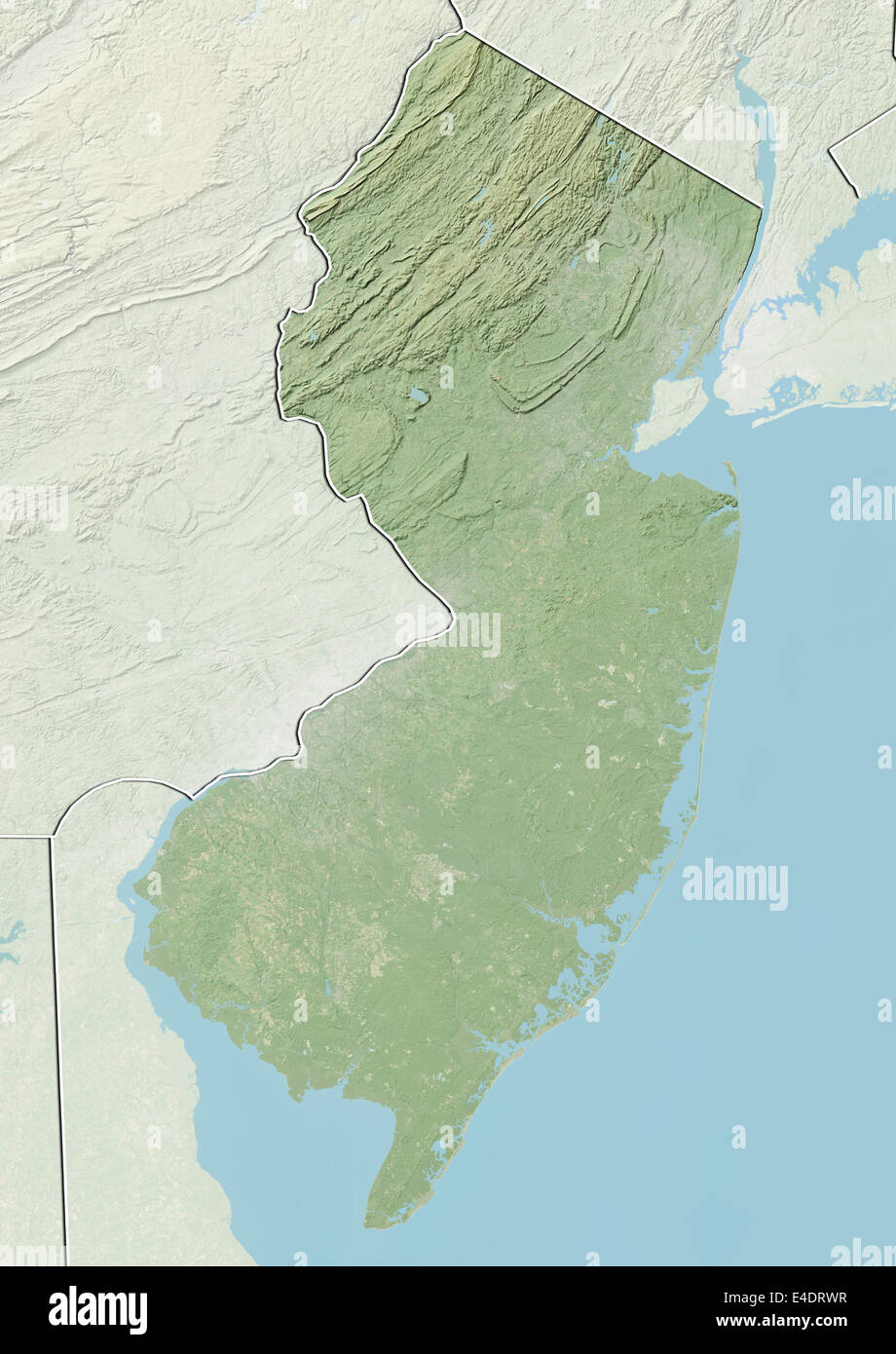 New jersey state map hi-res stock photography and images - Alamy