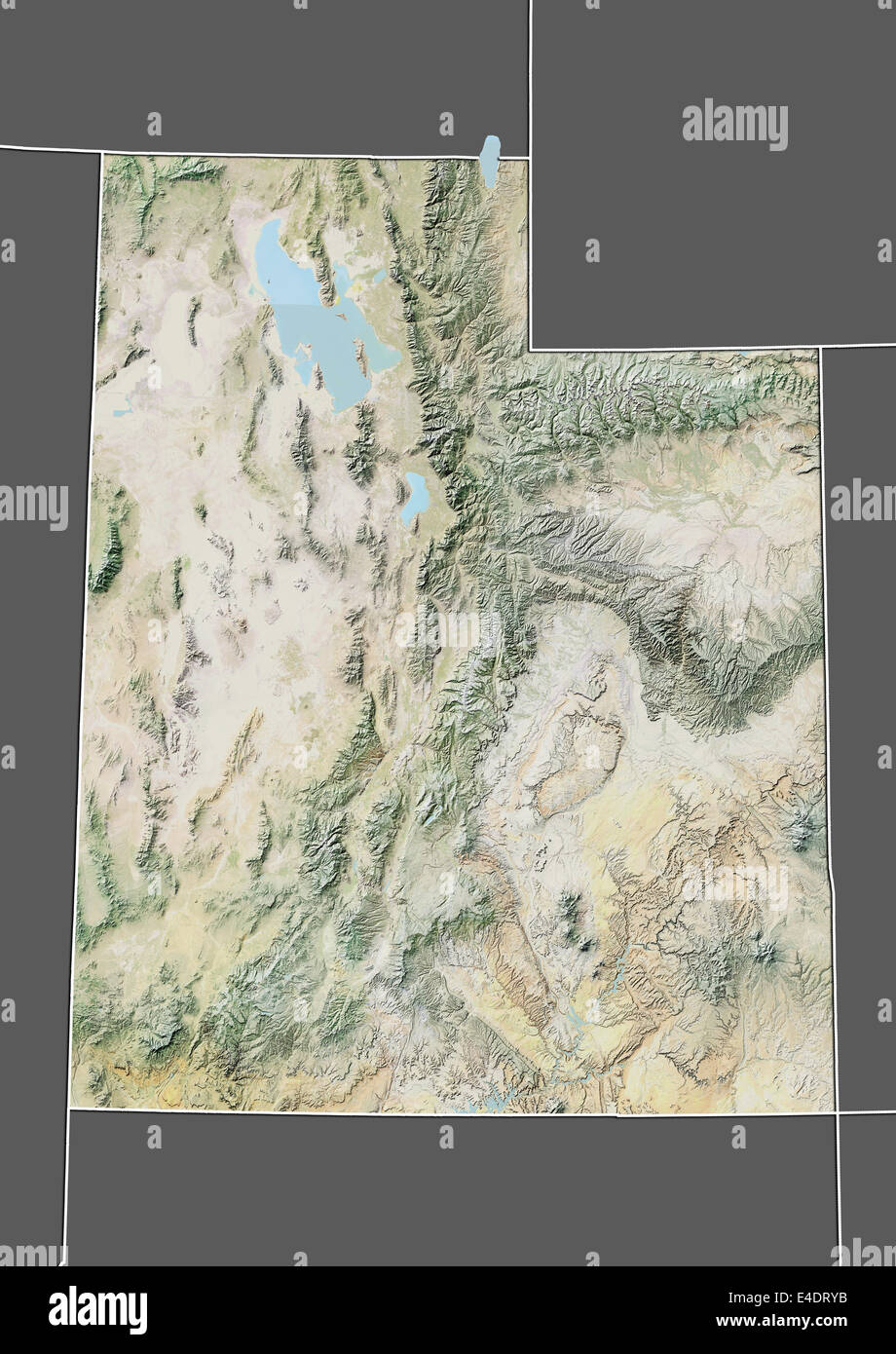 Utah map hi-res stock photography and images - Alamy