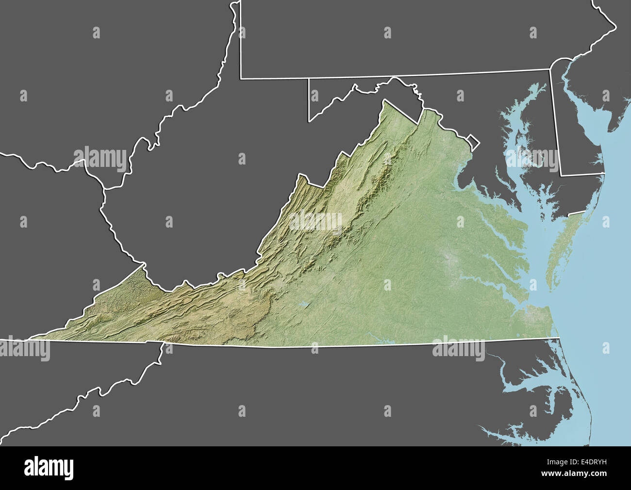Richmond virginia map hi-res stock photography and images - Alamy