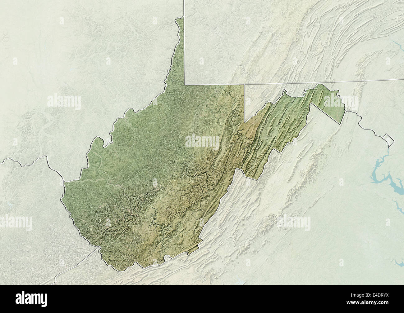 Western united states map hi-res stock photography and images - Alamy