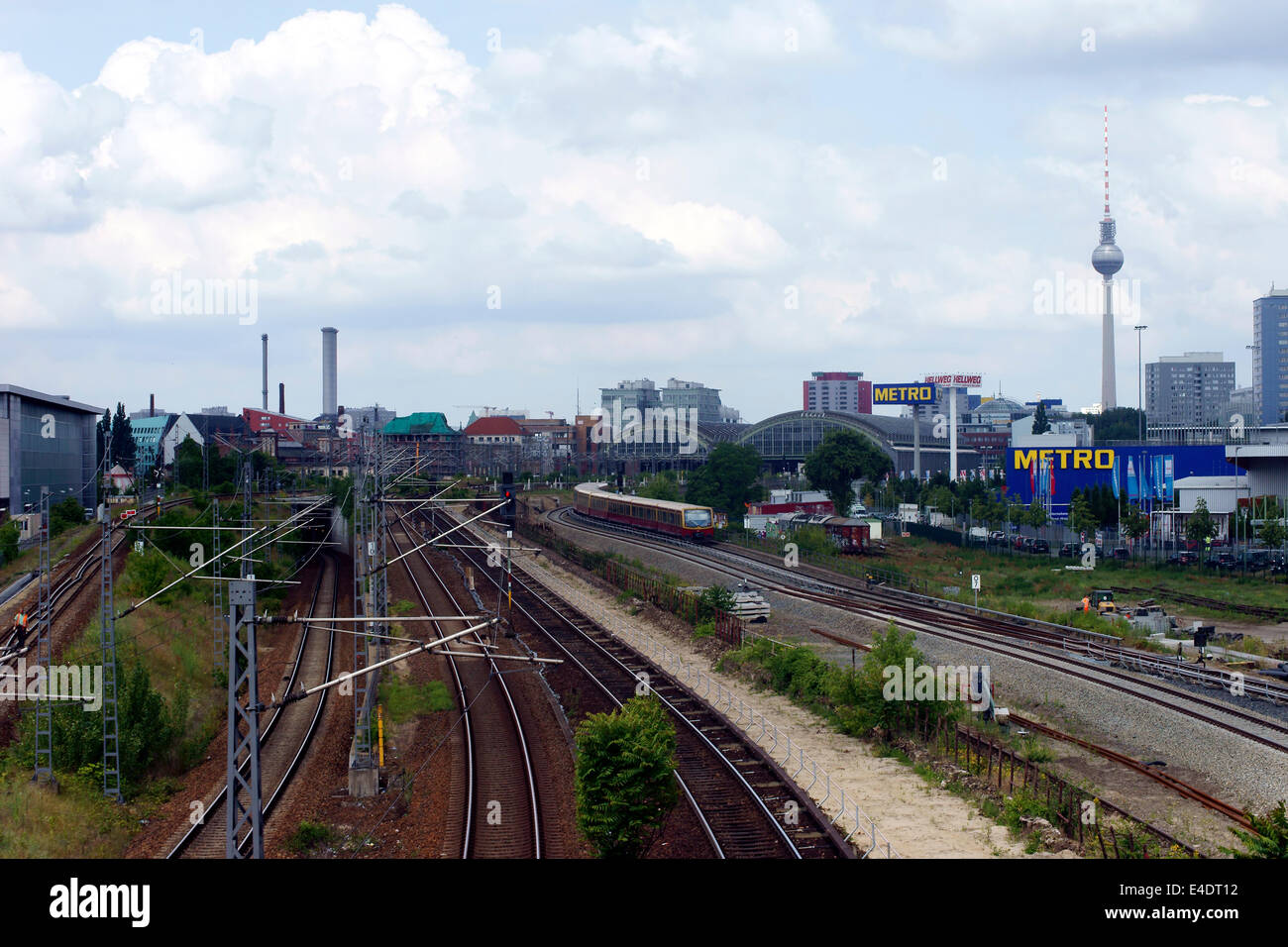 Railway track berlin metro hi-res stock photography and images - Alamy