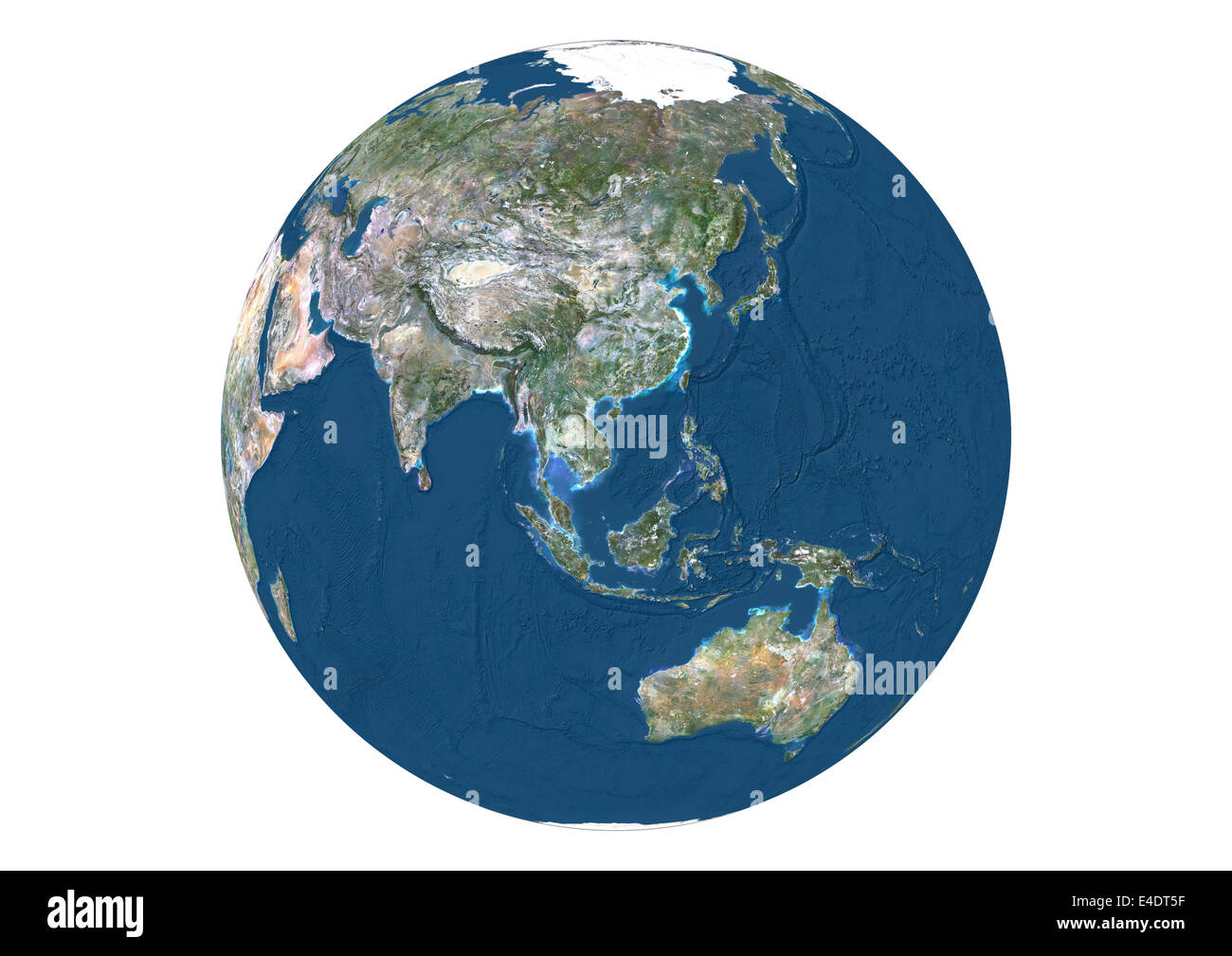 Asia satellite image Cut Out Stock Images & Pictures - Alamy