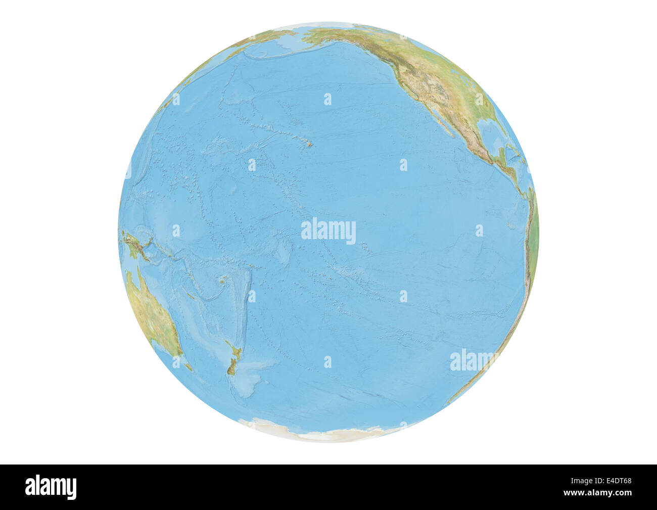 Earth globe showing pacific ocean hi-res stock photography and images ...