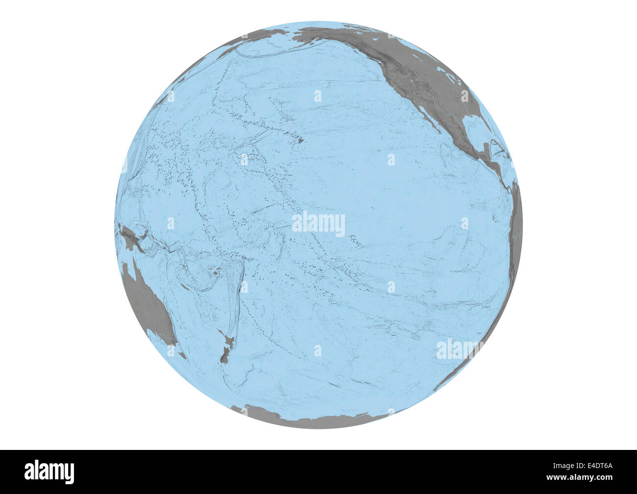 Globe showing pacific ocean hi-res stock photography and images - Alamy