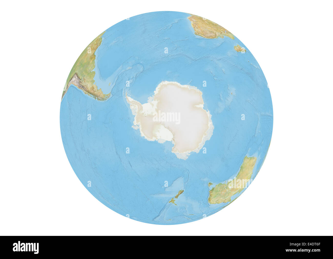 Earth Globe Showing Antarctica Stock Photo - Alamy