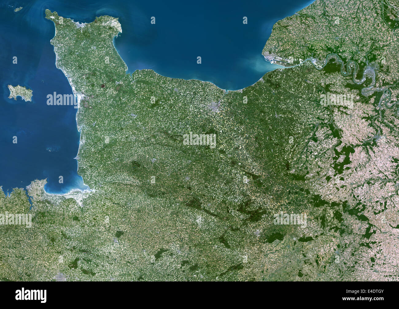 Normandie map hi-res stock photography and images - Alamy