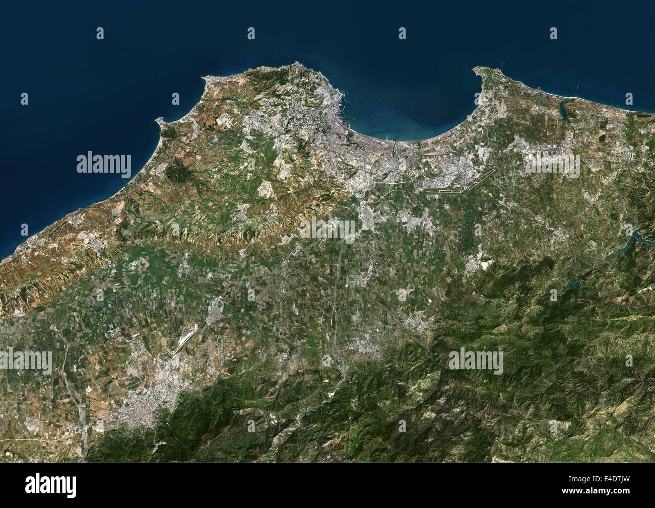 Alger, Algeria, True Colour Satellite Image. Algiers, Algeria. True ...