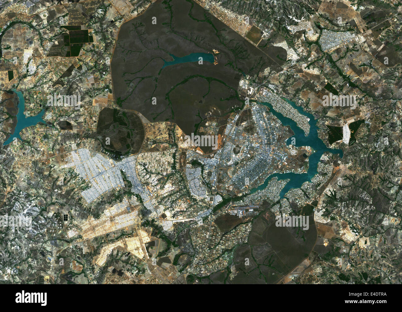Brazilia, Brazil, True Colour Satellite Image. Brazilia, Brazil. True ...