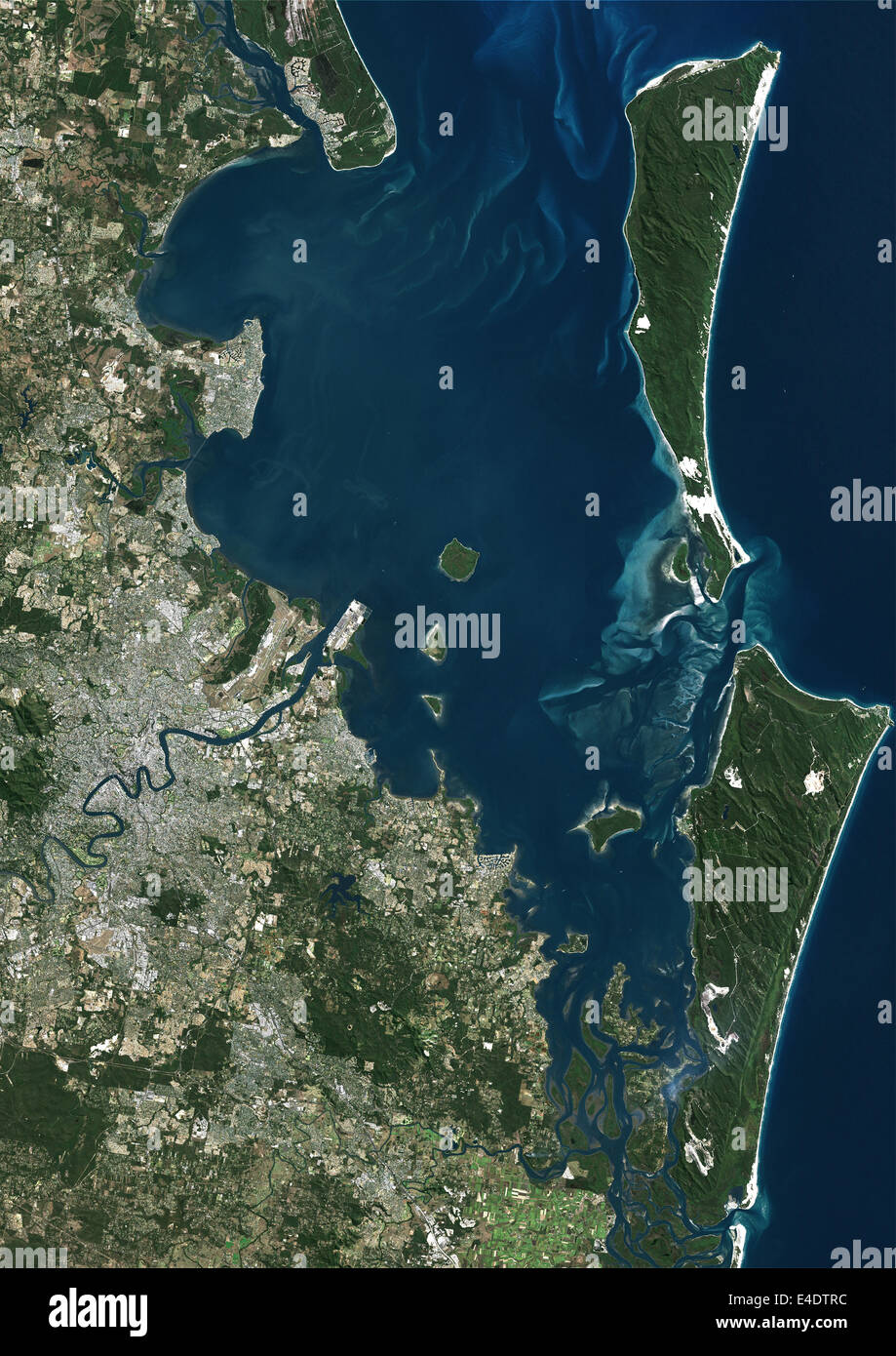 Colour satellite image brisbane australia hi-res stock photography and ...