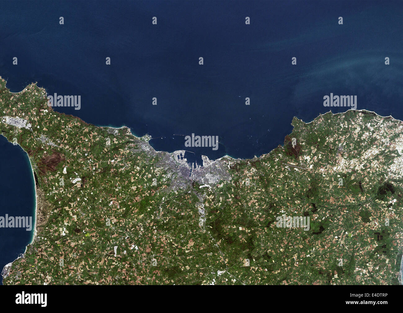 Cherbourg, France, True Colour Satellite Image. Cherbourg, France. True ...