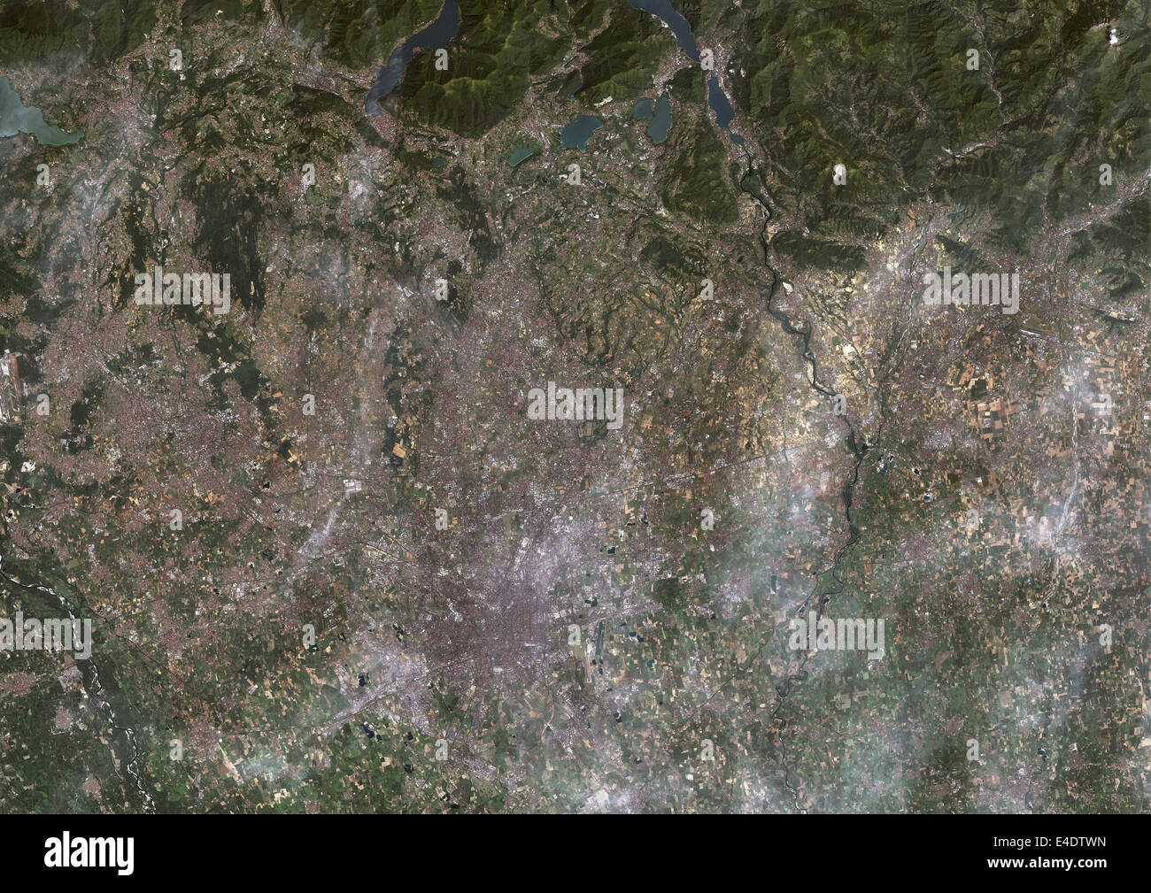 Map of milan italy hi-res stock photography and images - Alamy