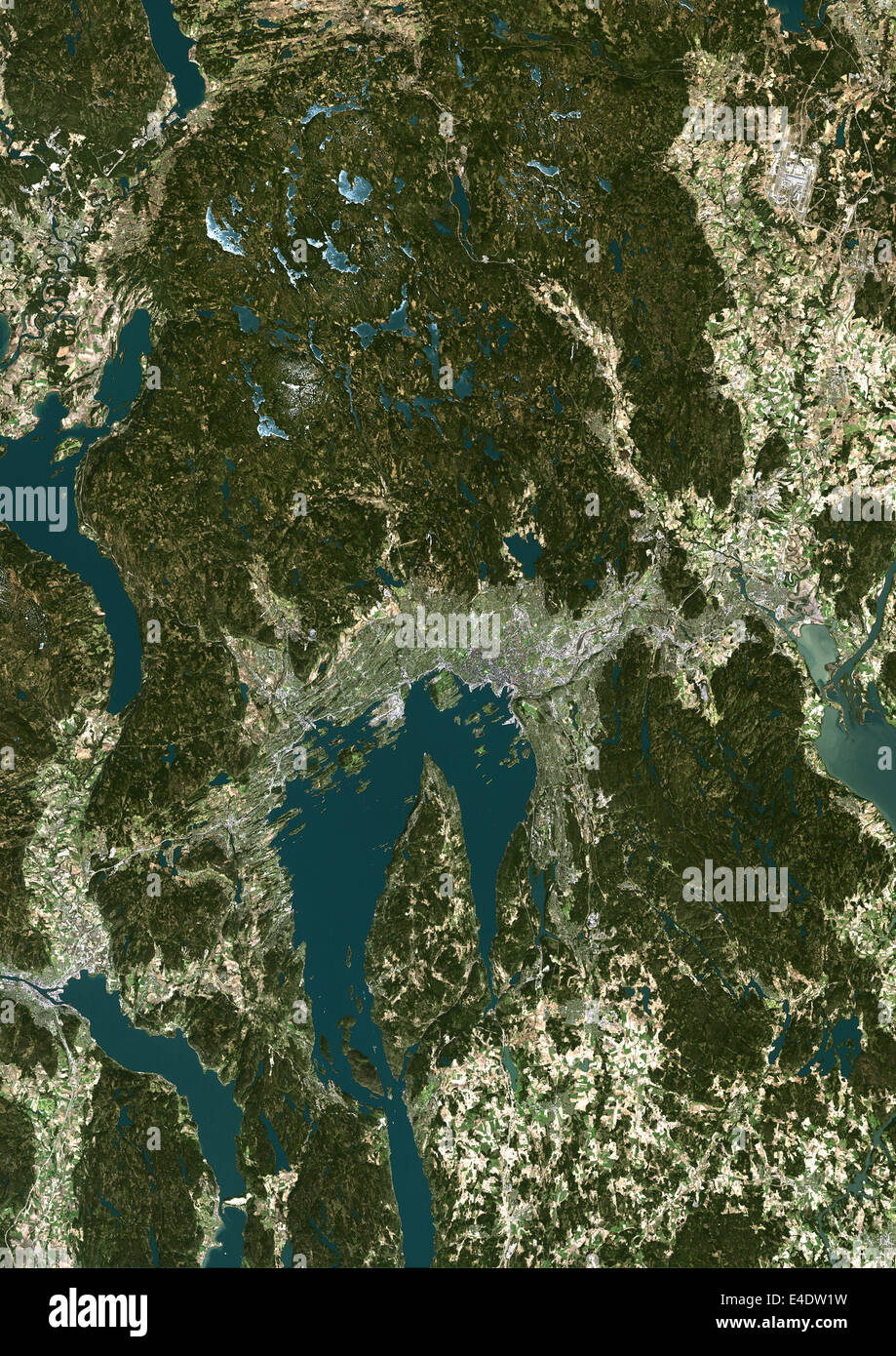 Oslo, Norway, True Colour Satellite Image. Oslo, Norway. True colour ...