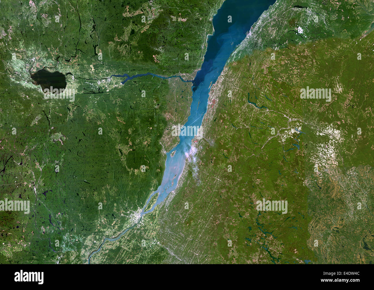 Saint-Lawrence River, Quebec, Canada, True Colour Satellite Image ...