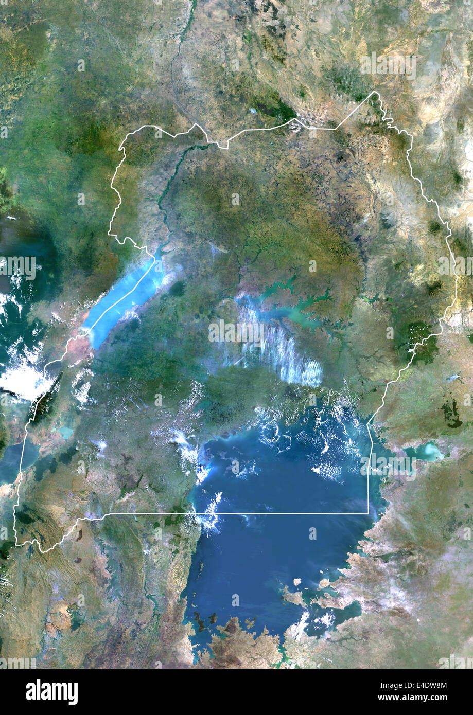 Africa uganda map hi-res stock photography and images - Alamy
