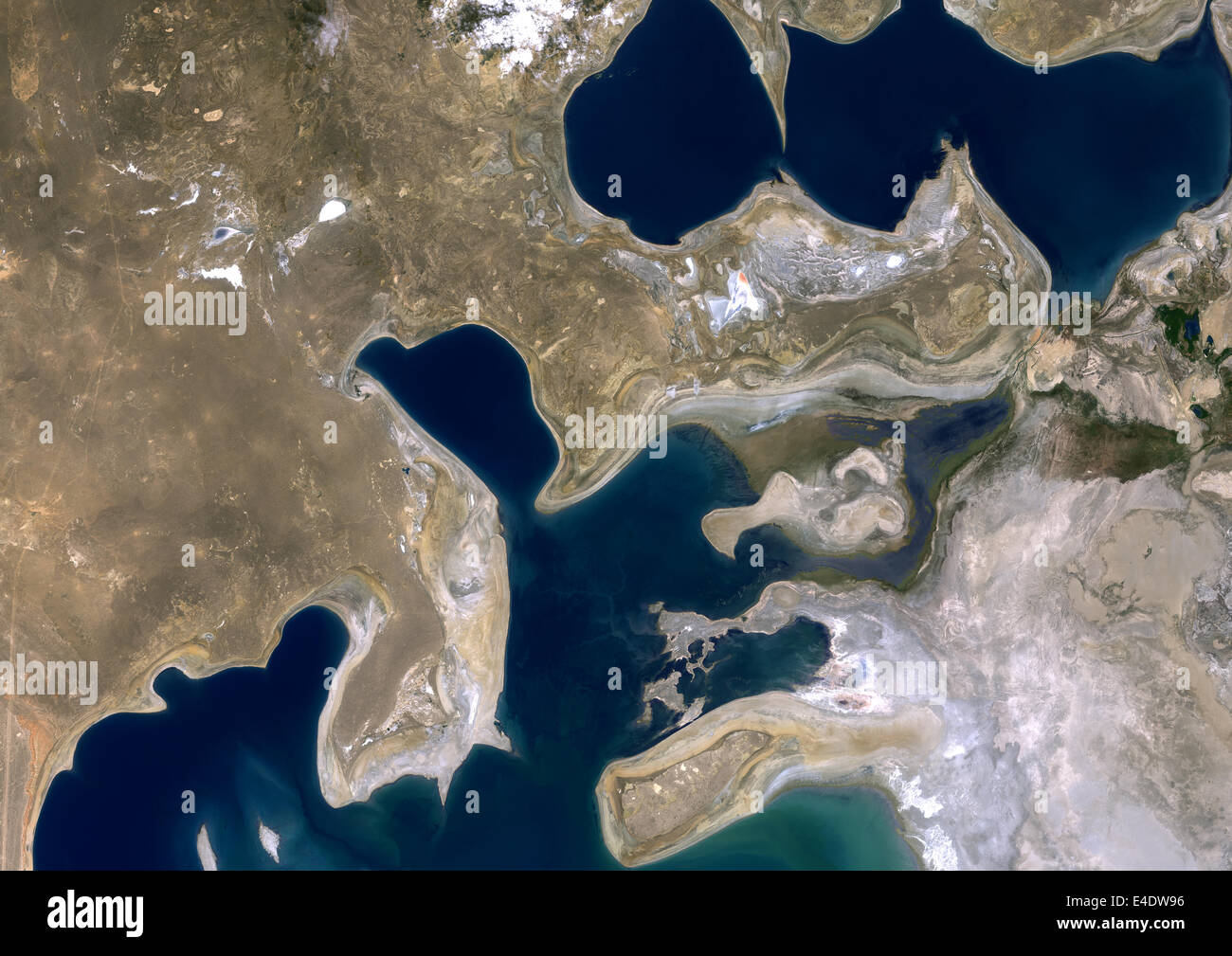 Aral Sea, Kazakhstan & Uzbekistan, 2000, True Colour Satellite Image ...