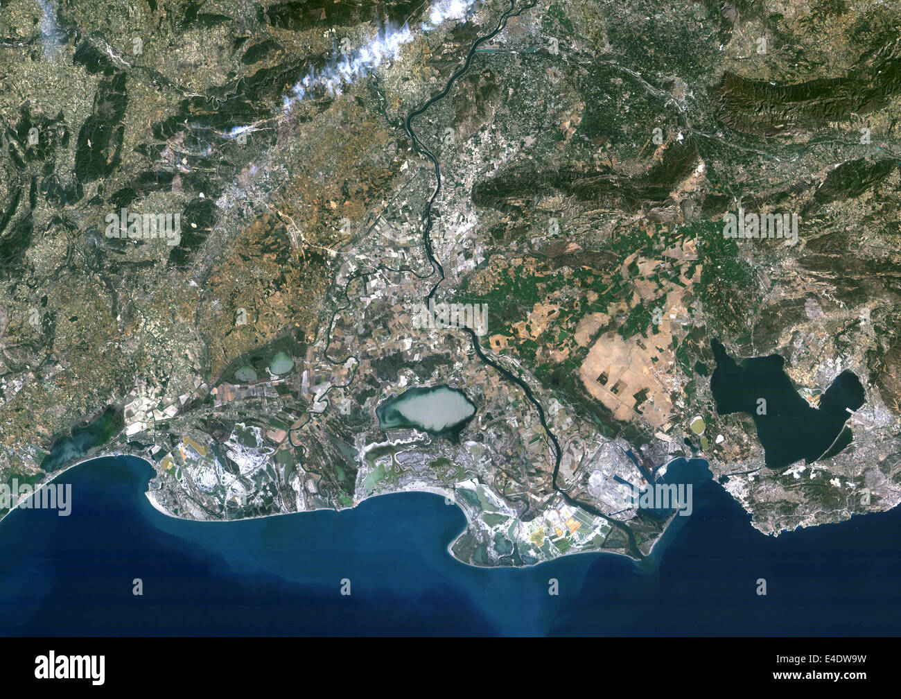 River rhône map hi-res stock photography and images - Alamy