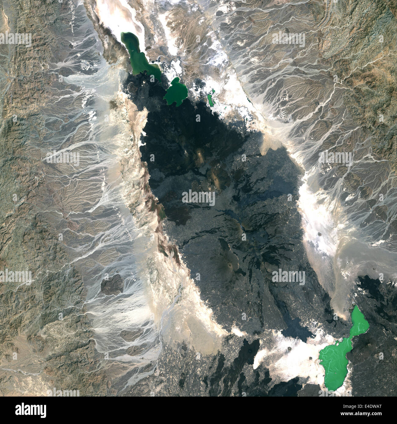 Erta Ale Volcano, Ethiopia, True Colour Satellite Image. Erta Ale ...