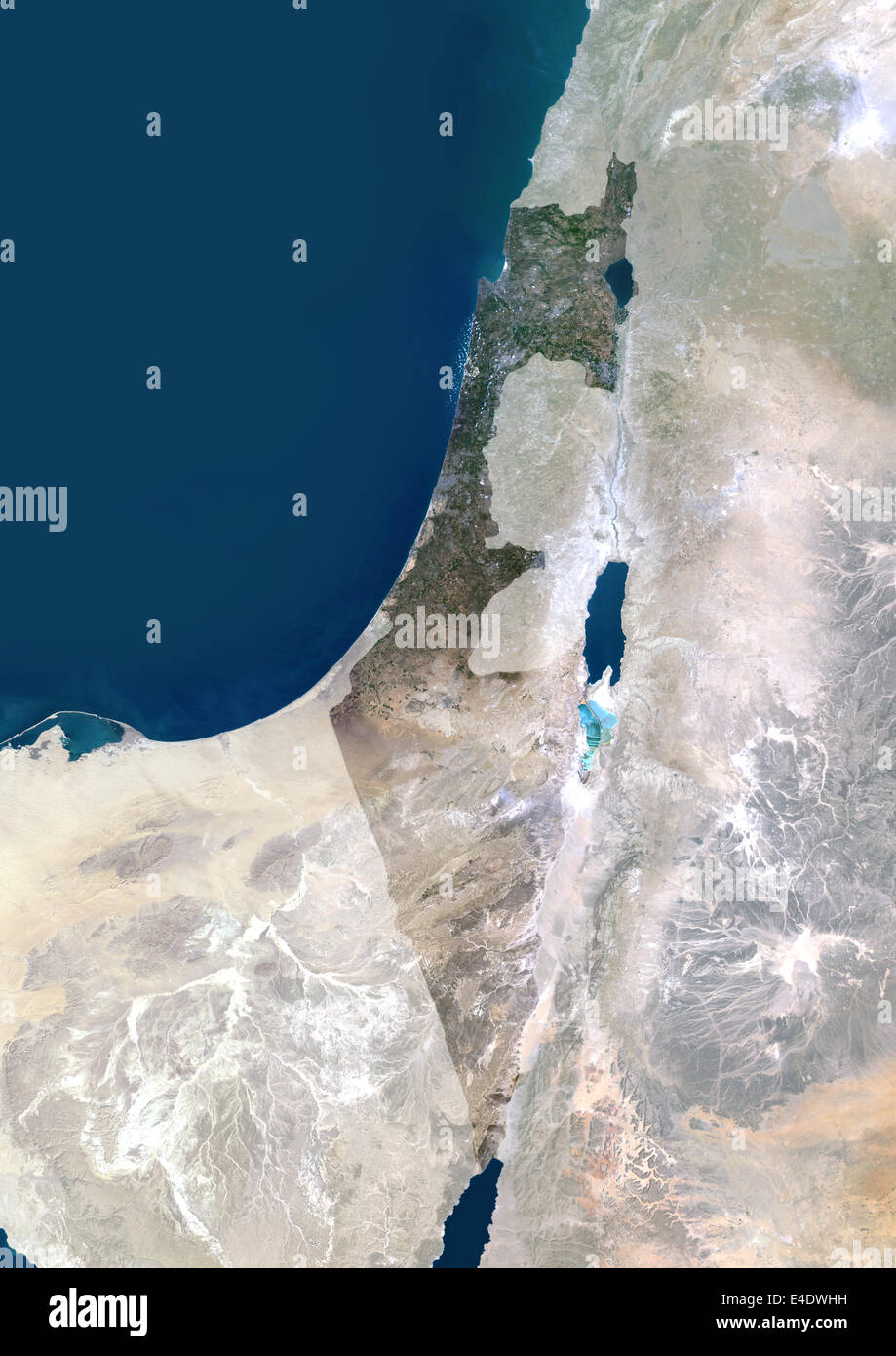 Satellite view of jerusalem map hi-res stock photography and images - Alamy