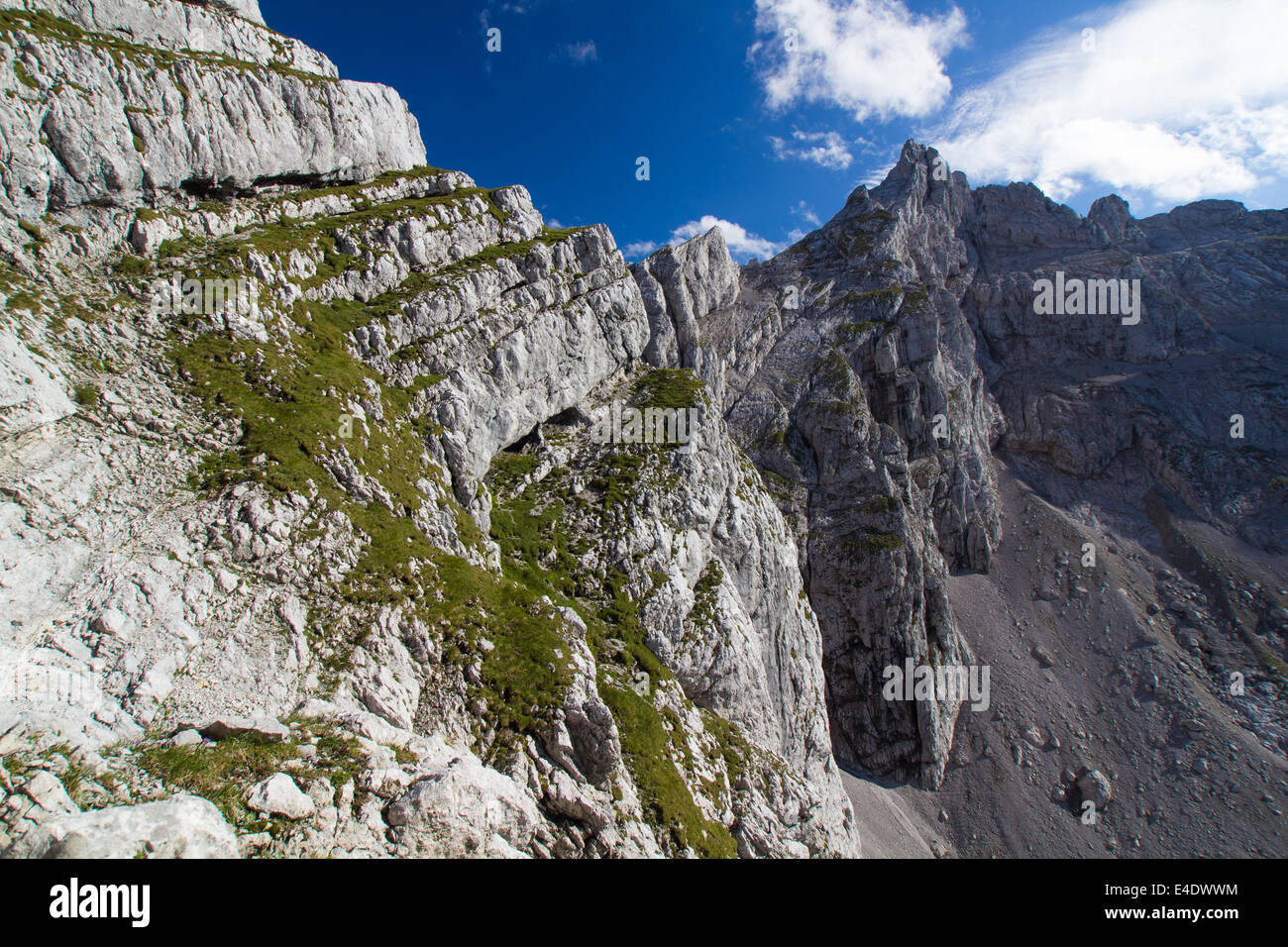 The rock in the Alp high mountains Stock Photo - Alamy