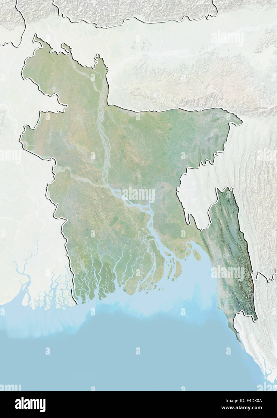 Bay of bengal map hi-res stock photography and images - Alamy