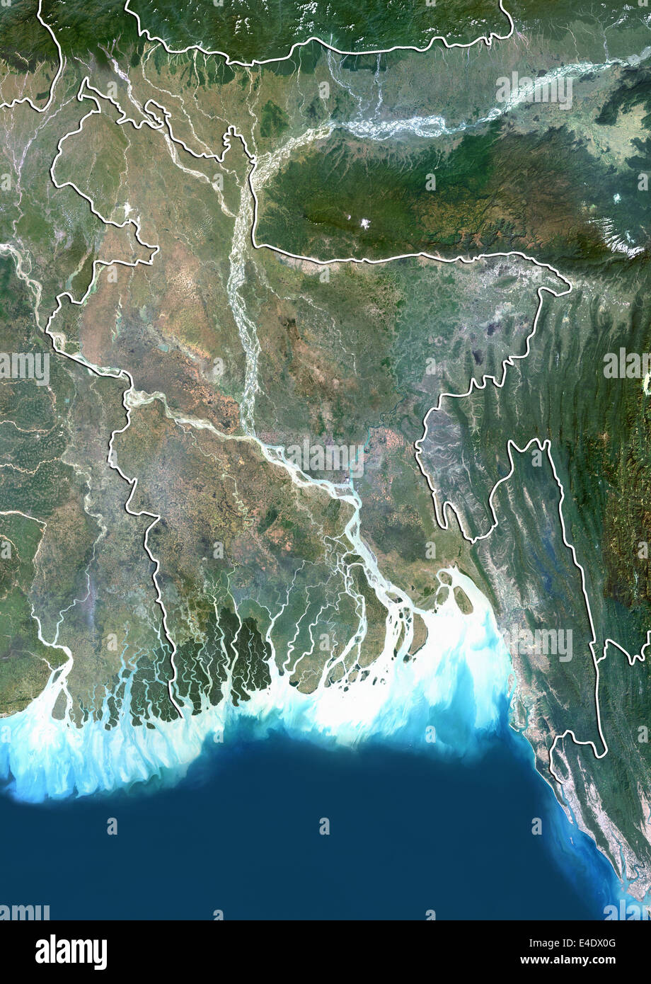 Bay of bengal map aerial view hi-res stock photography and images - Alamy
