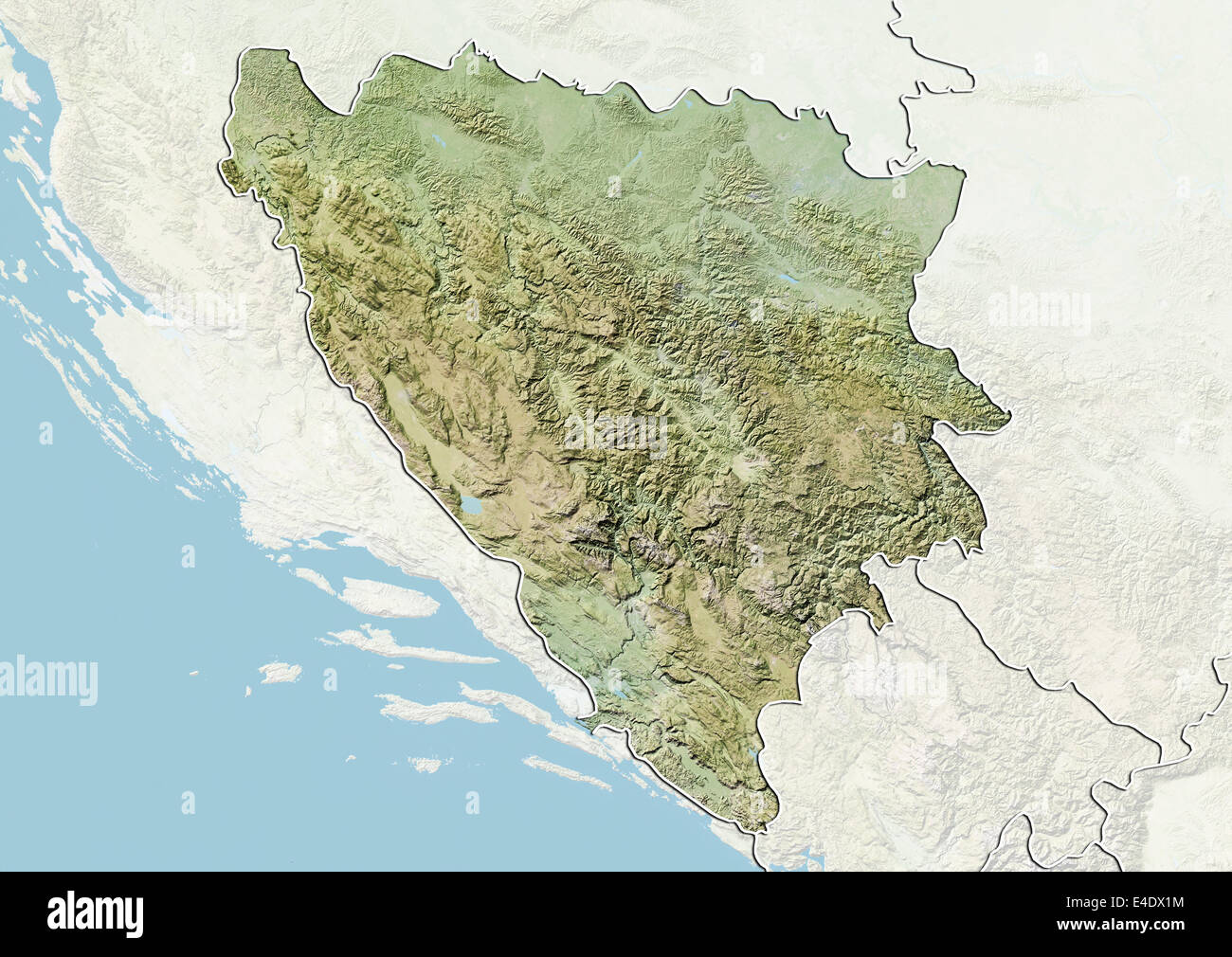Sarajevo map hi-res stock photography and images - Alamy