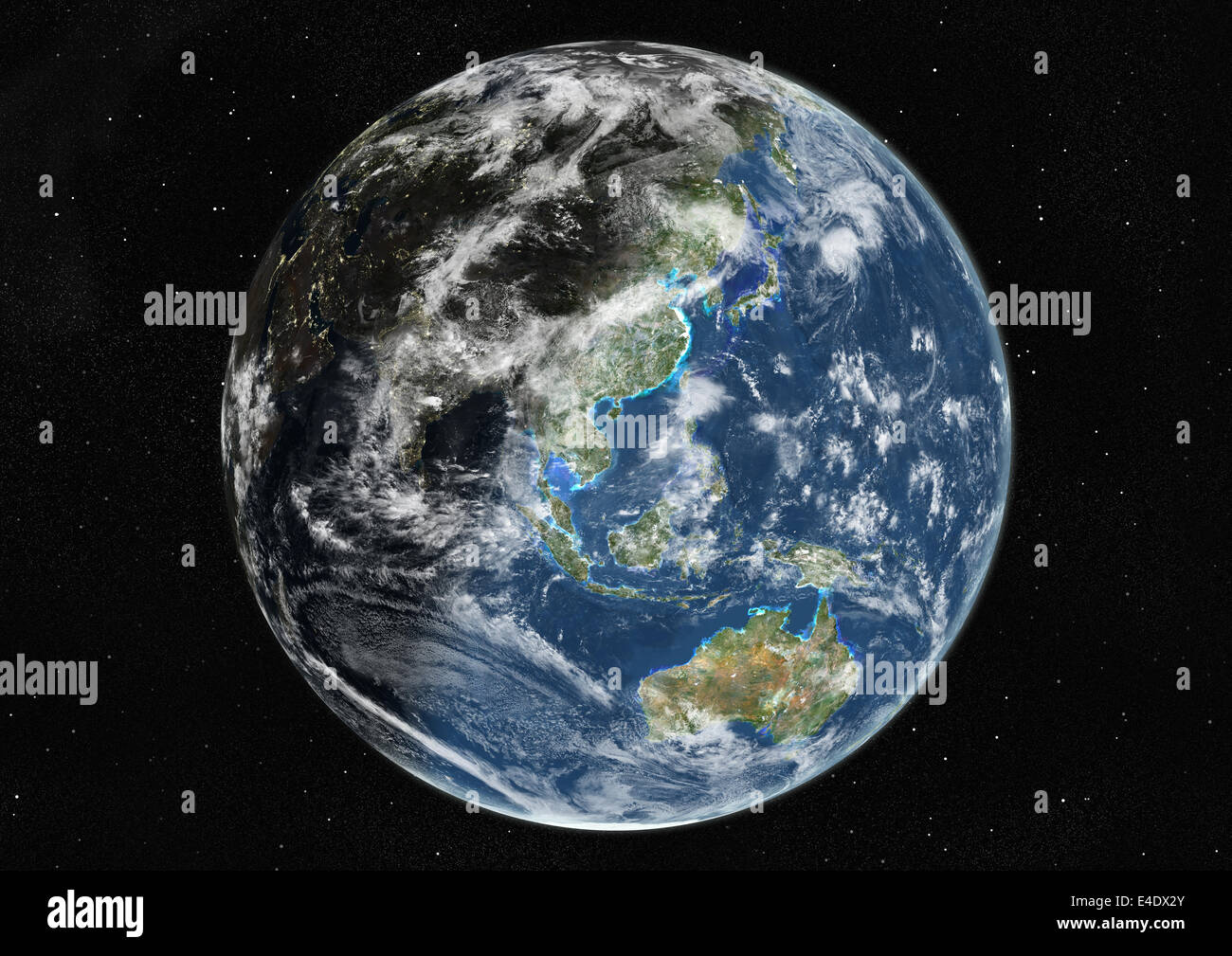 Satellite image asia indonesia earth hi-res stock photography and ...