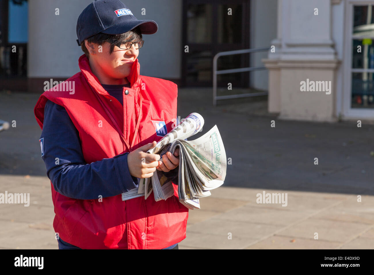 Free newspapers. Metro newspaper distributor in Nottingham, England, UK ...