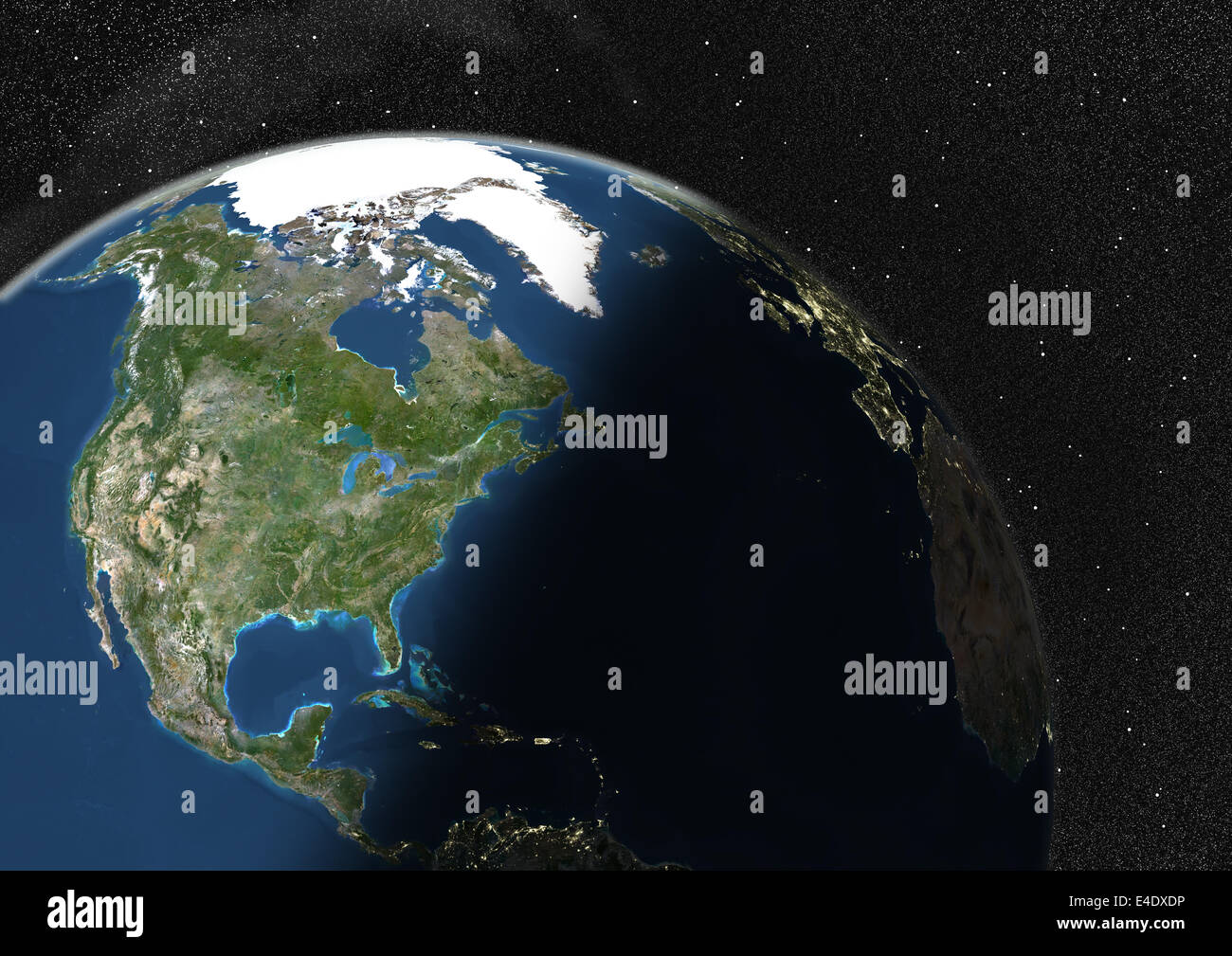 Globe Showing North America