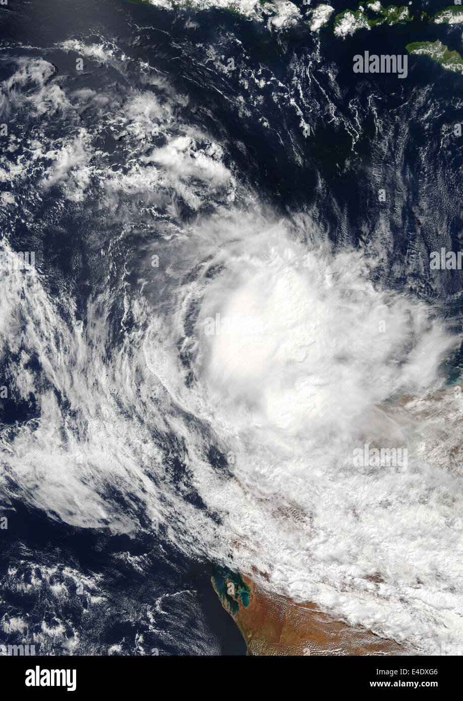 Cyclone Inigo, Australia, In 2003, True Colour Satellite Image ...