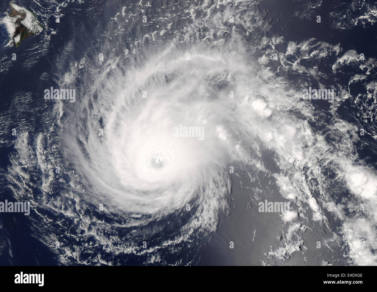 Hurricane Flossie, Pacific Ocean, In 2007, True Colour Satellite Image ...