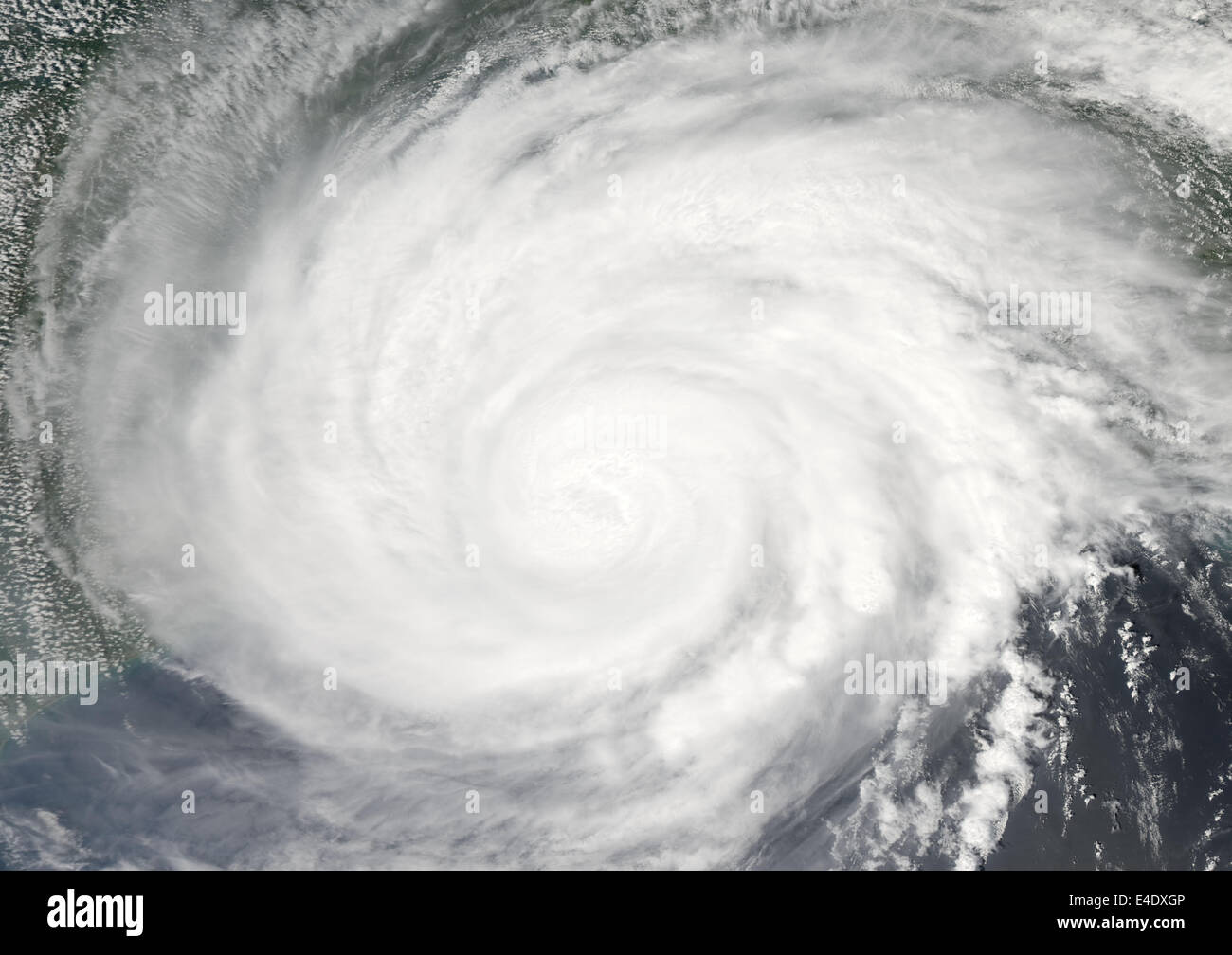 Hurricane Gustav, Louisiana, Us, In 2008, True Colour Satellite Image ...