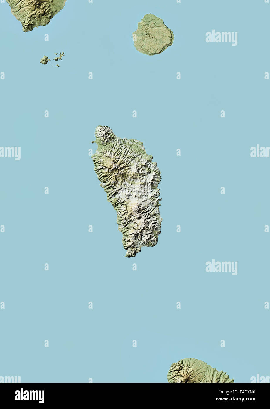 Map of dominica hi-res stock photography and images - Alamy