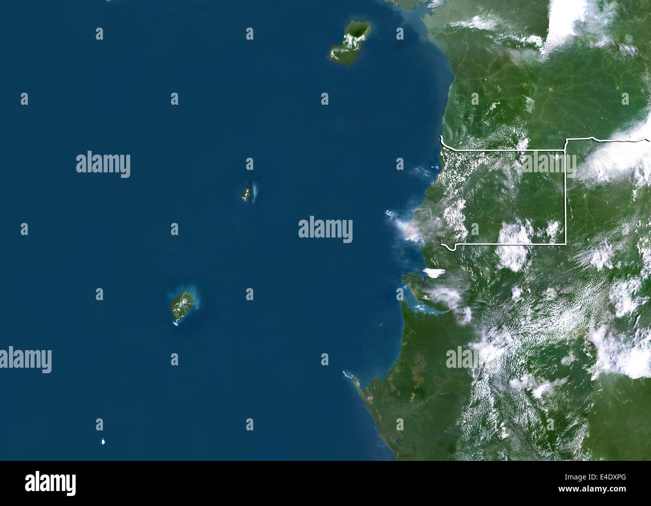 Equatorial guinea map bata hi-res stock photography and images - Alamy