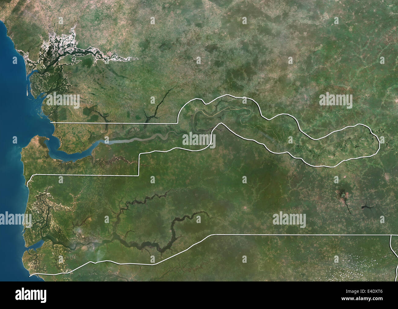 Map Of The Gambia River High Resolution Stock Photography and Images ...