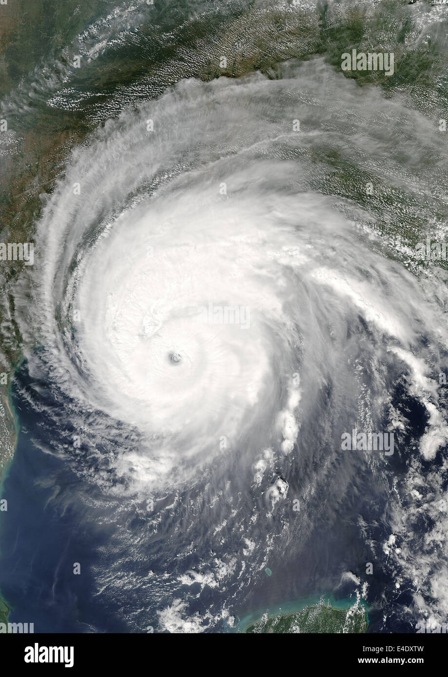 Hurricane Rita, Gulf Of Mexico, On 23/09/2005, True Colour Satellite ...