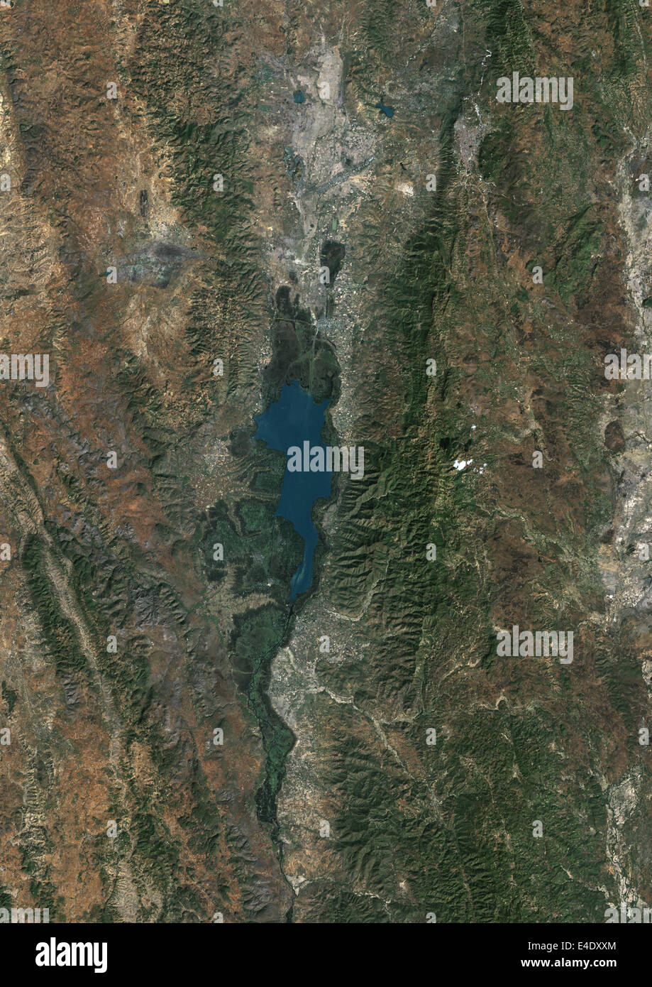 Inle Lake, Myanmar, True Colour Satellite Image. True colour satellite ...