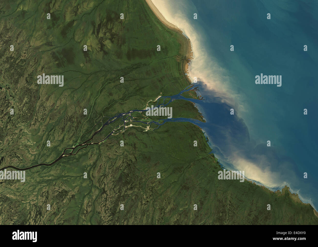 Albany River Delta, Canada, True Colour Satellite Image. True colour ...