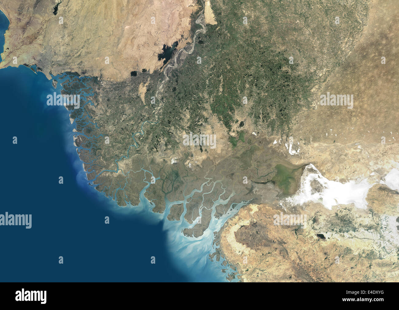 India map river hi-res stock photography and images - Alamy