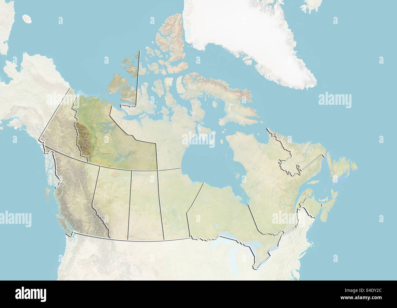 Northwest territory map hi-res stock photography and images - Alamy