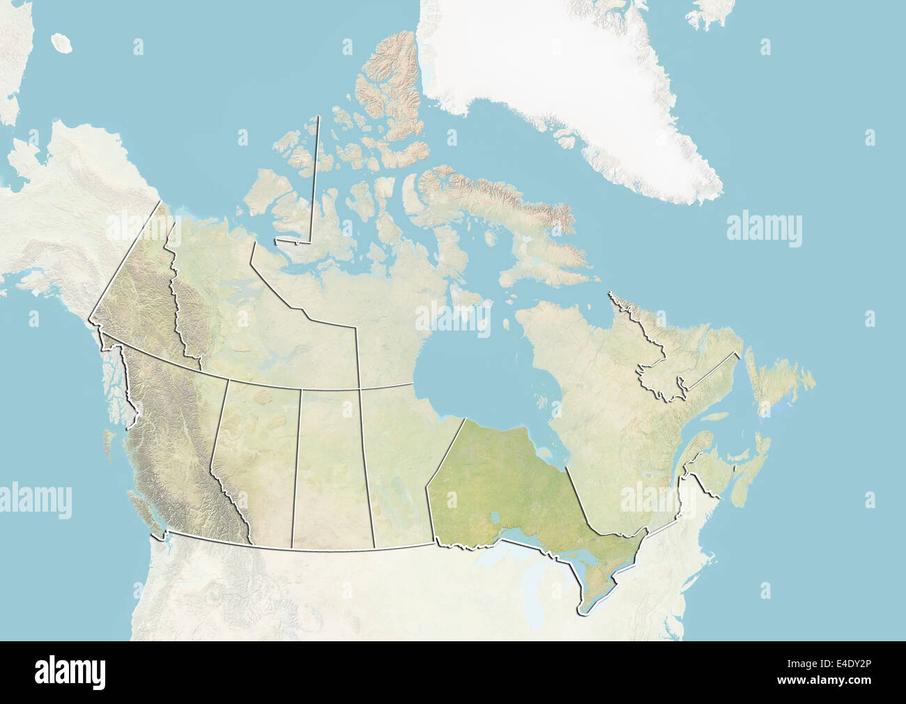 Ontario province map hi-res stock photography and images - Alamy