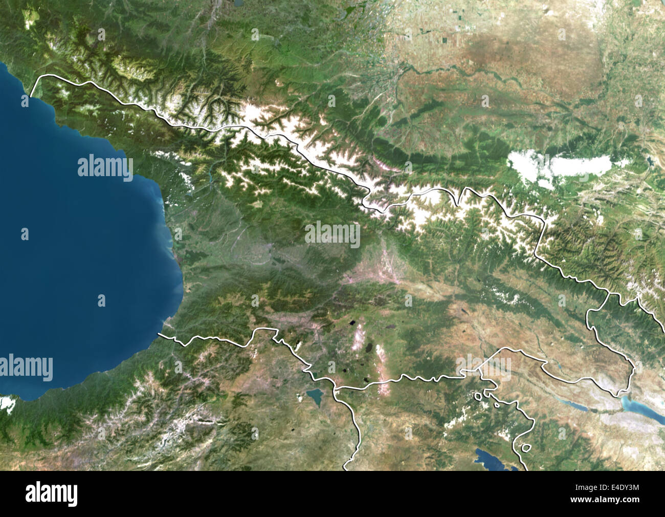 Map satellite geography georgia hi-res stock photography and images - Alamy