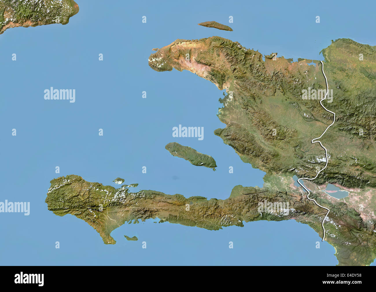 Map satellite geography haiti hi-res stock photography and images - Alamy