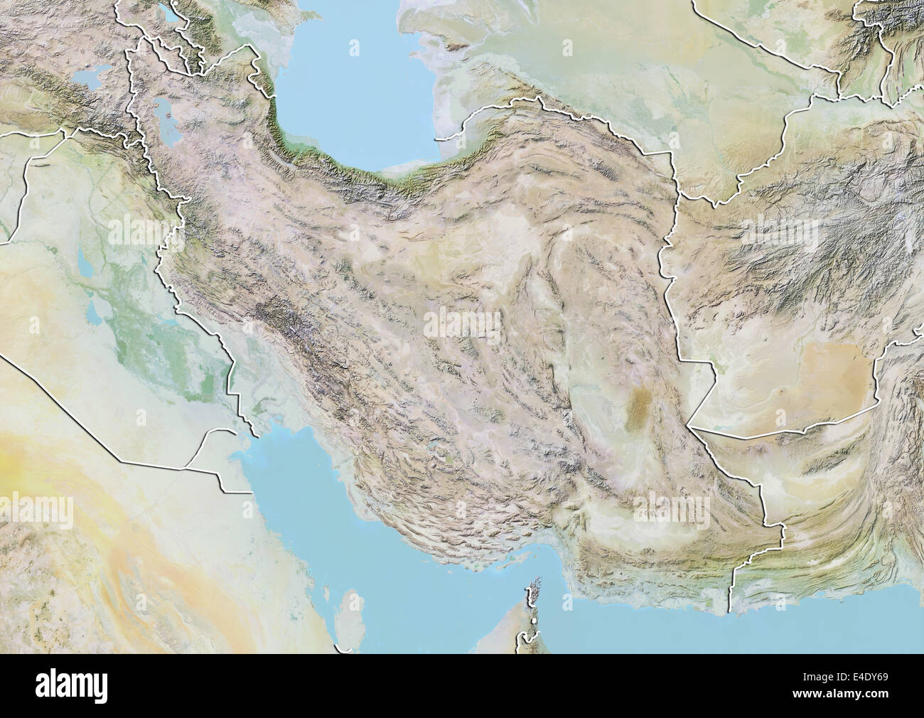 Aerial map iran hi-res stock photography and images - Alamy