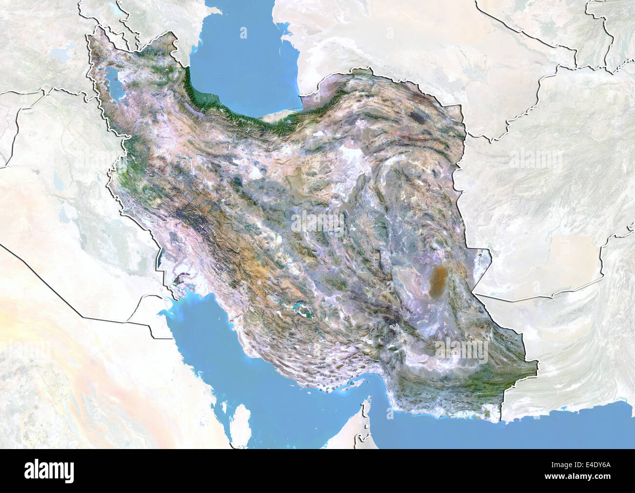 Aerial map iran hi-res stock photography and images - Alamy