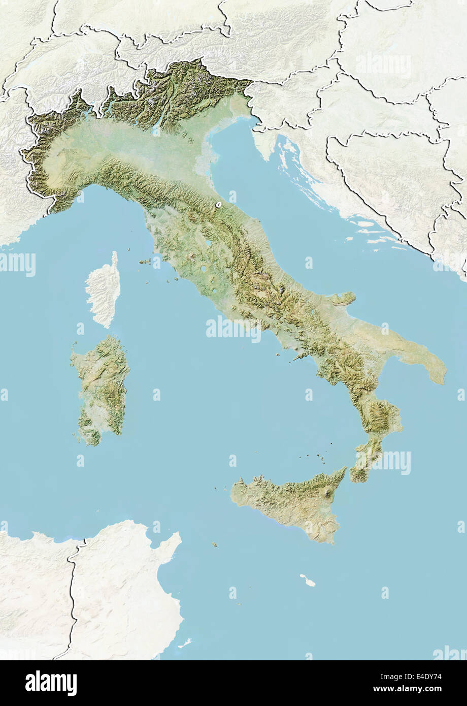 Map of naples and sicily hi-res stock photography and images - Alamy