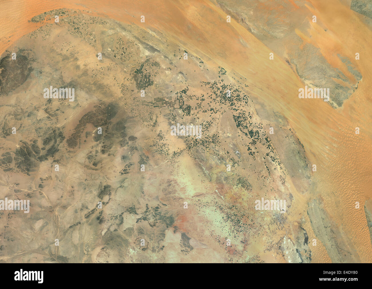 Agriculture In The Desert, Al-Qassim Province, Saudi Arabia, True ...
